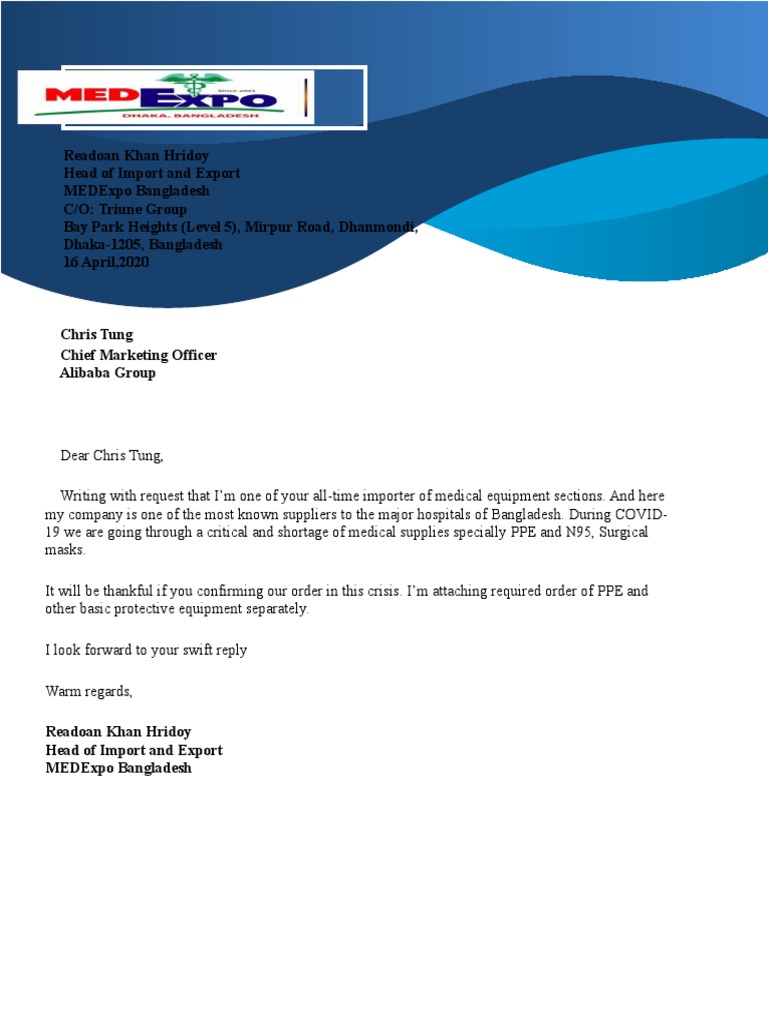 Medical Business Letter | PDF