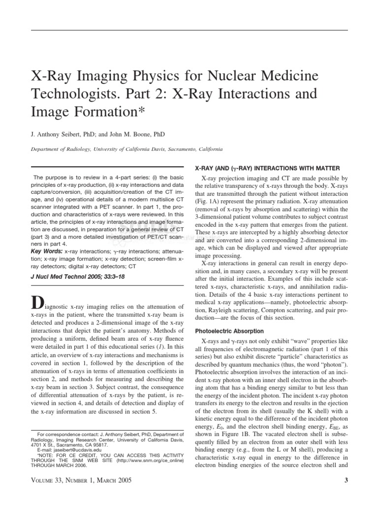 X-Ray Paper | PDF | X Ray | Attenuation