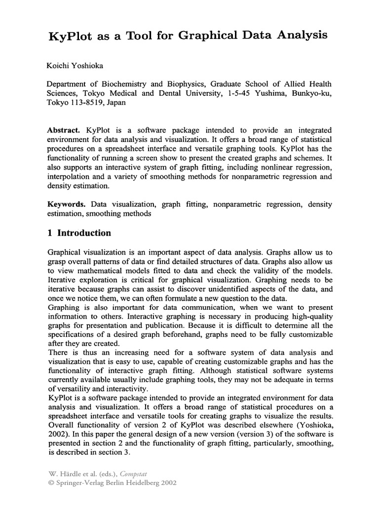 Kyplot Research PDF | PDF | Visualization (Graphics) | Regression Analysis