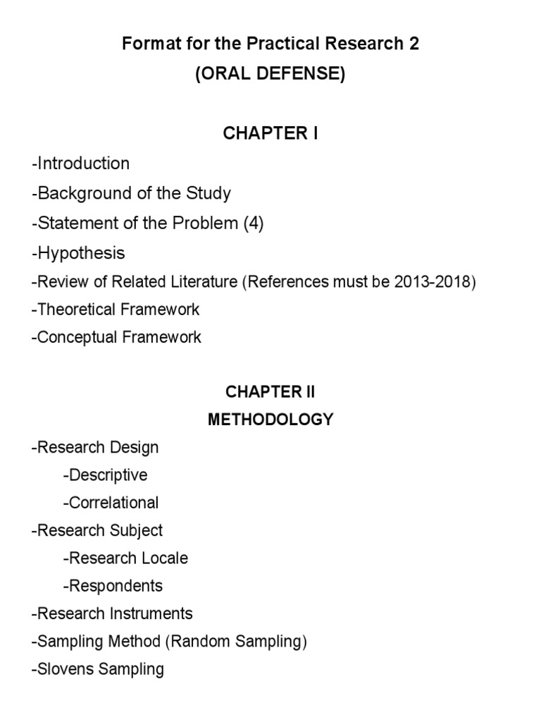 Format For The Practical Research 2 | PDF | Art | Computers