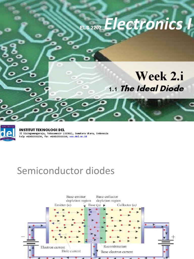 ELS 2202 Week 2 (1) .PPT - Pps | PDF | P–N Junction | Diode