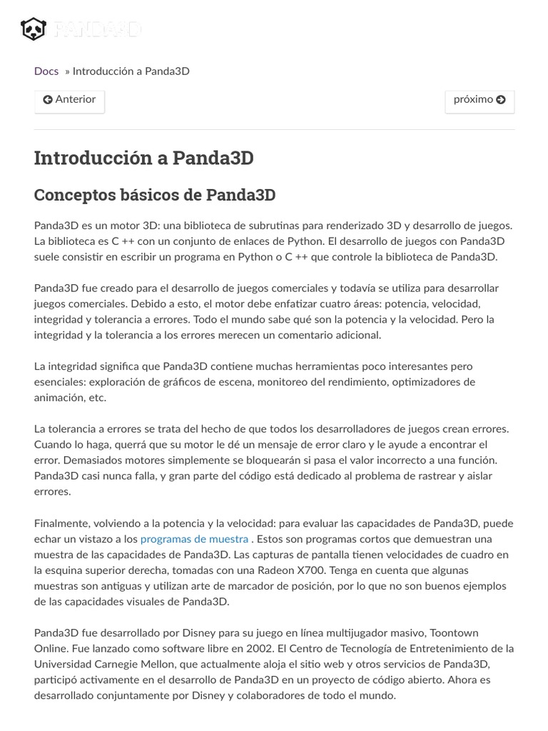 Introducción A Panda3D - Manual Panda3D | PDF | Desarrollo de software ...