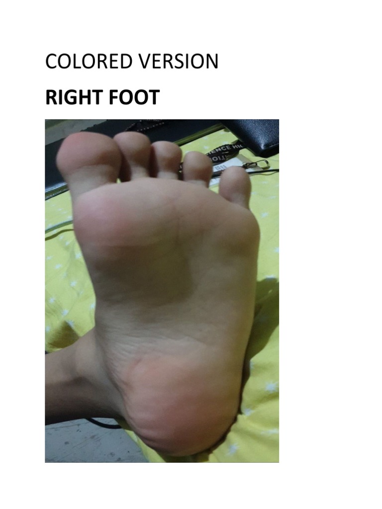 Right Foot: Colored Version | PDF