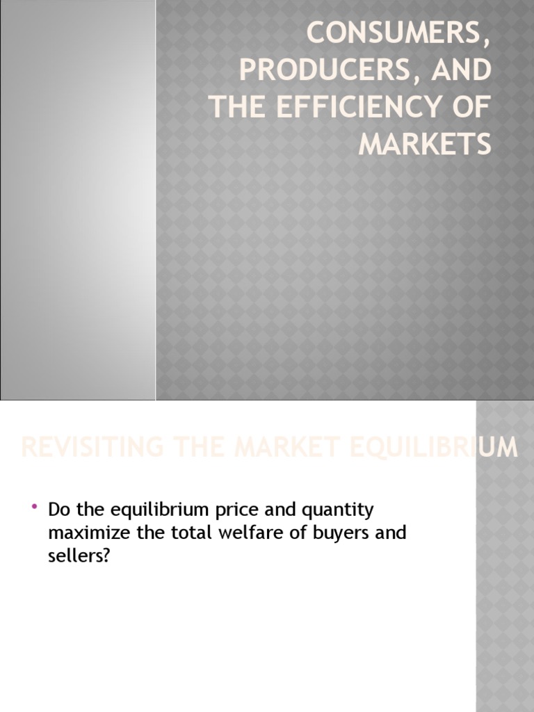 Consumers - Producers Surplus | PDF | Economic Surplus | Economic ...