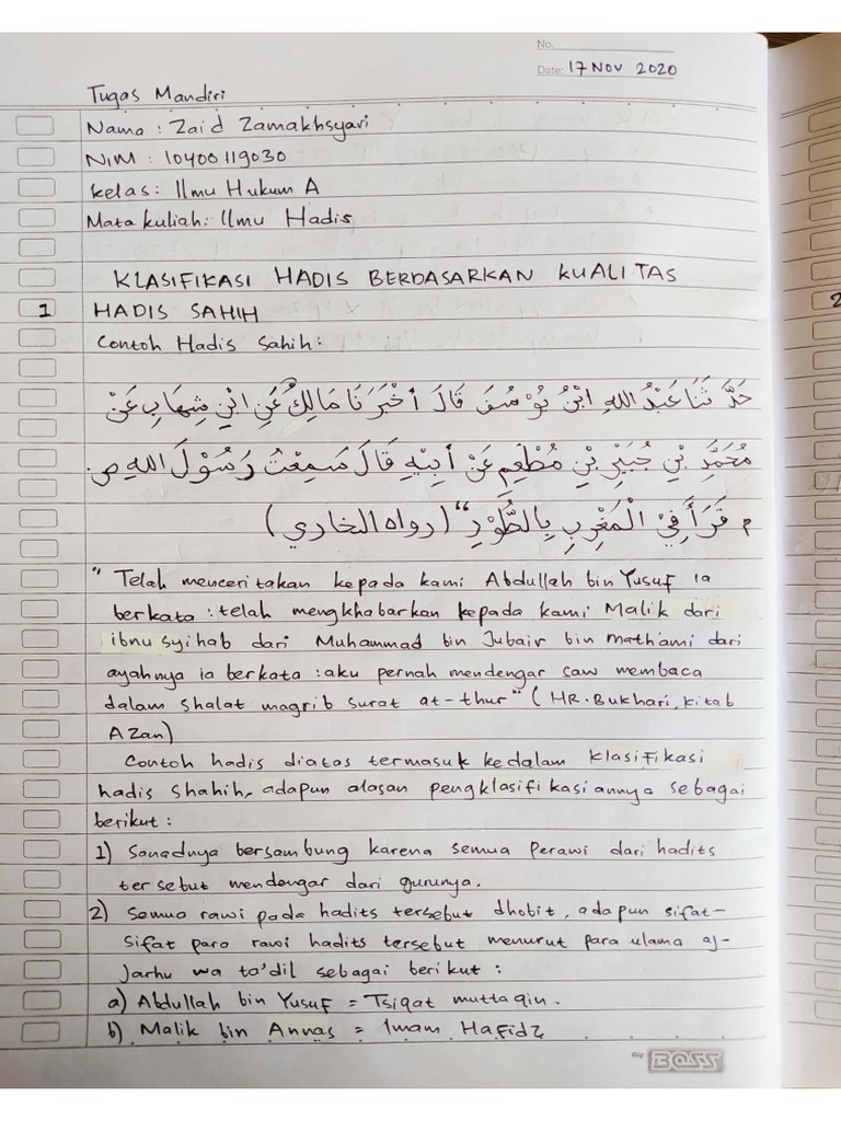 Klasifikasi Hadis Berdasarkan Kualitas | PDF