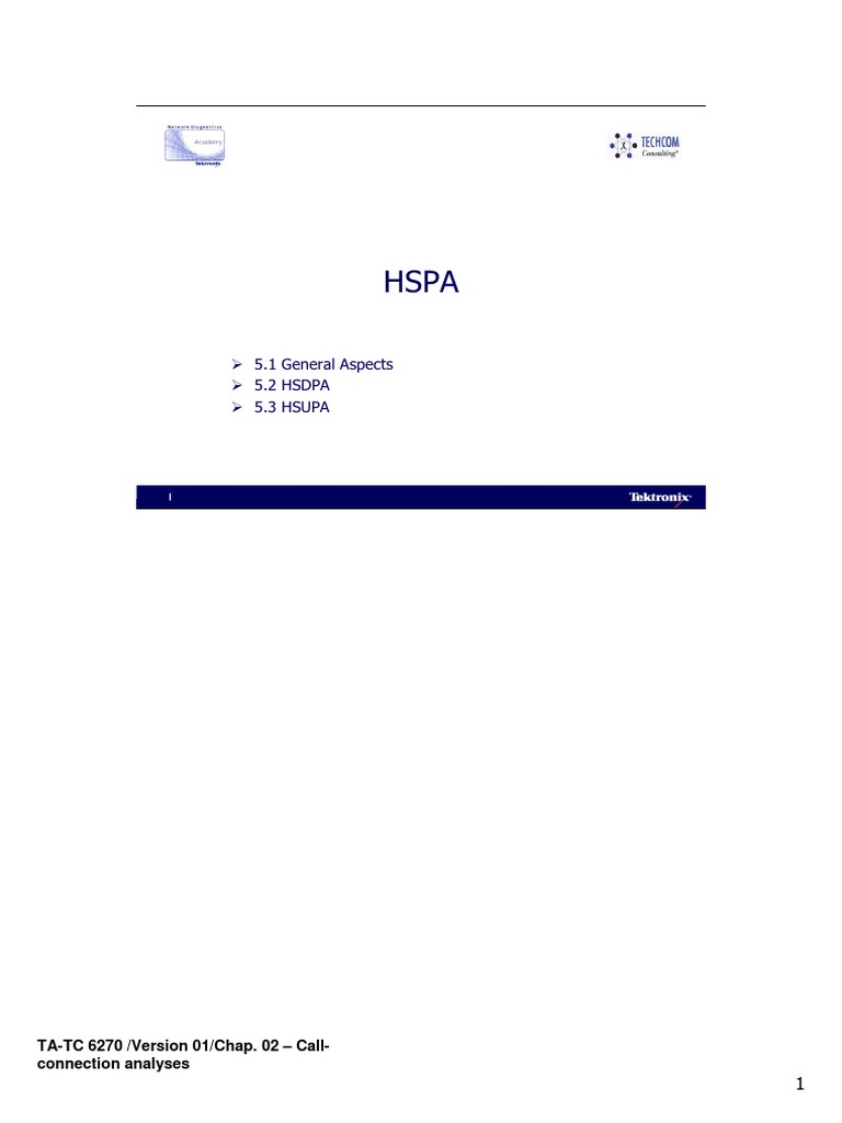C 5 6270 Hspa 002 KH PDF | PDF | High Speed Packet Access | Data ...