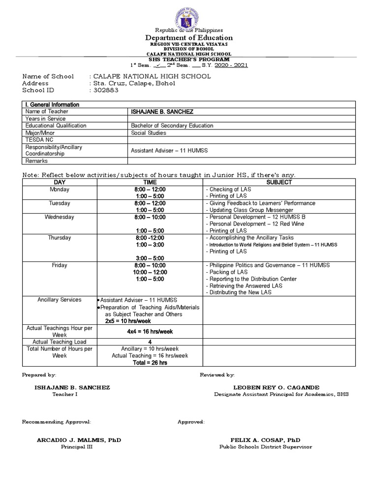 Department of Education: Republic of The Philippines | PDF | Teachers ...