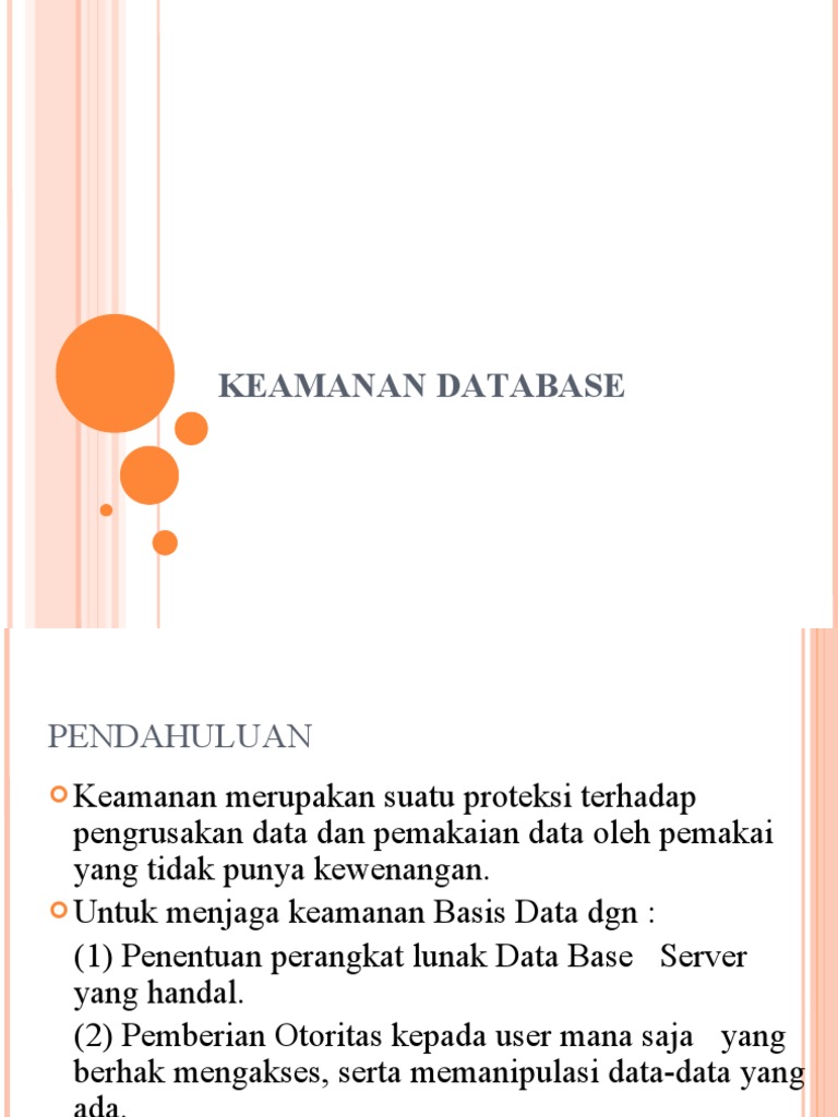 Keamanan Database | PDF