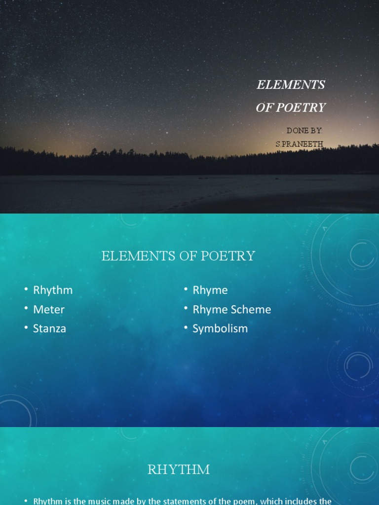 An In-Depth Exploration of the Key Elements of Poetry | PDF | Metre ...