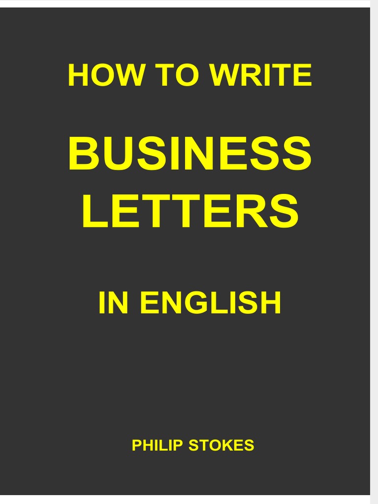How To Write Business Letters in English | PDF | Business