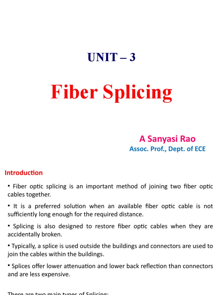 OFC PPT - 3 ASRao | PDF | Optical Fiber | Band Gap
