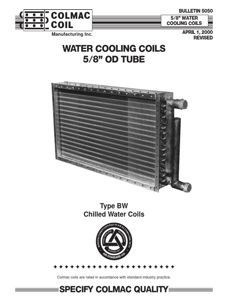 Water Cooling Coils PDF | PDF | Pipe (Fluid Conveyance) | Sheet Metal
