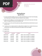 Matters Arising Template | PDF