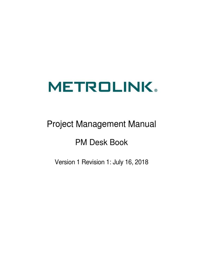 Project Management Manual: PM Desk Book | PDF | Project Management ...
