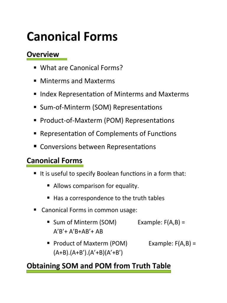Canonical Forms | PDF | Numbers | Abstract Algebra