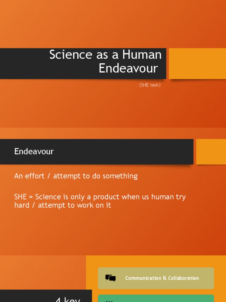 Introduction To Science As A Human Endeavour | PDF