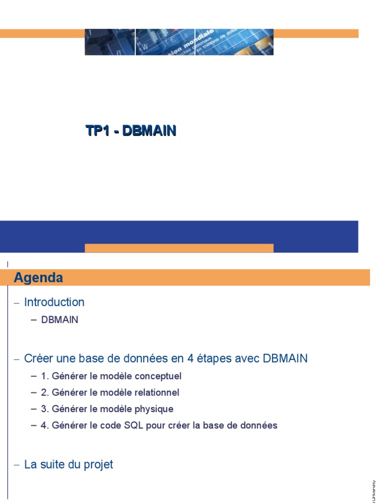 TP1 - Dbmain | PDF | Modèle relationnel | Bases de données