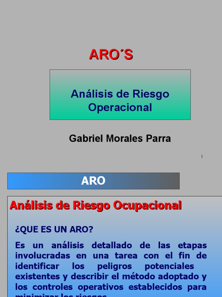 Análisis de Riesgo Operacional ARO | PDF | Planificación | Business
