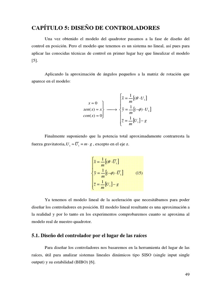 3.5 Diseño de Controladores | PDF | Rotación | Sistema de control