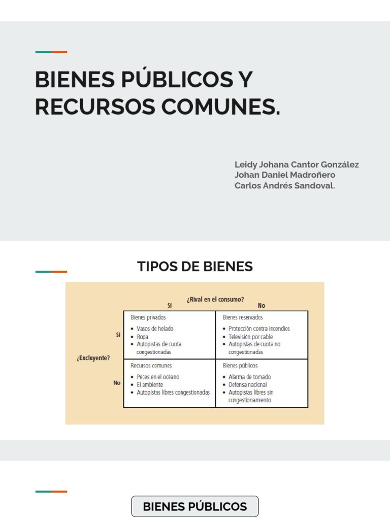 Bienes Públicos y Recursos Comunes PDF | PDF | Elección pública | Burocracia