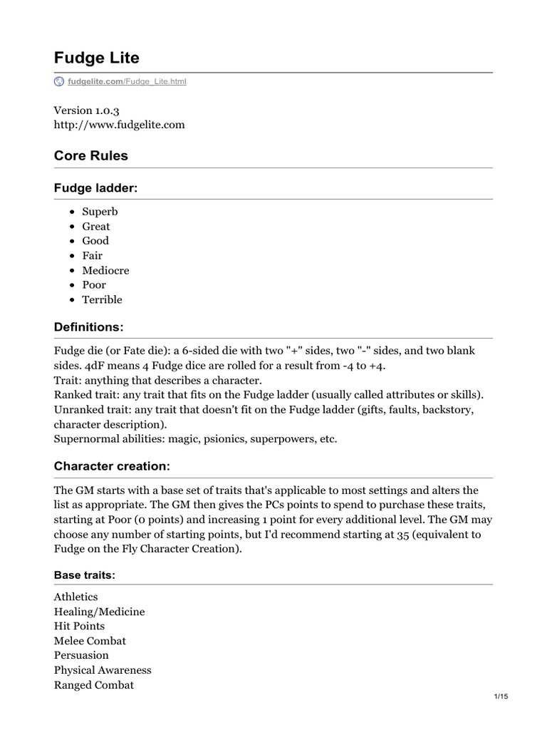 Fudge Lite | PDF | Leisure