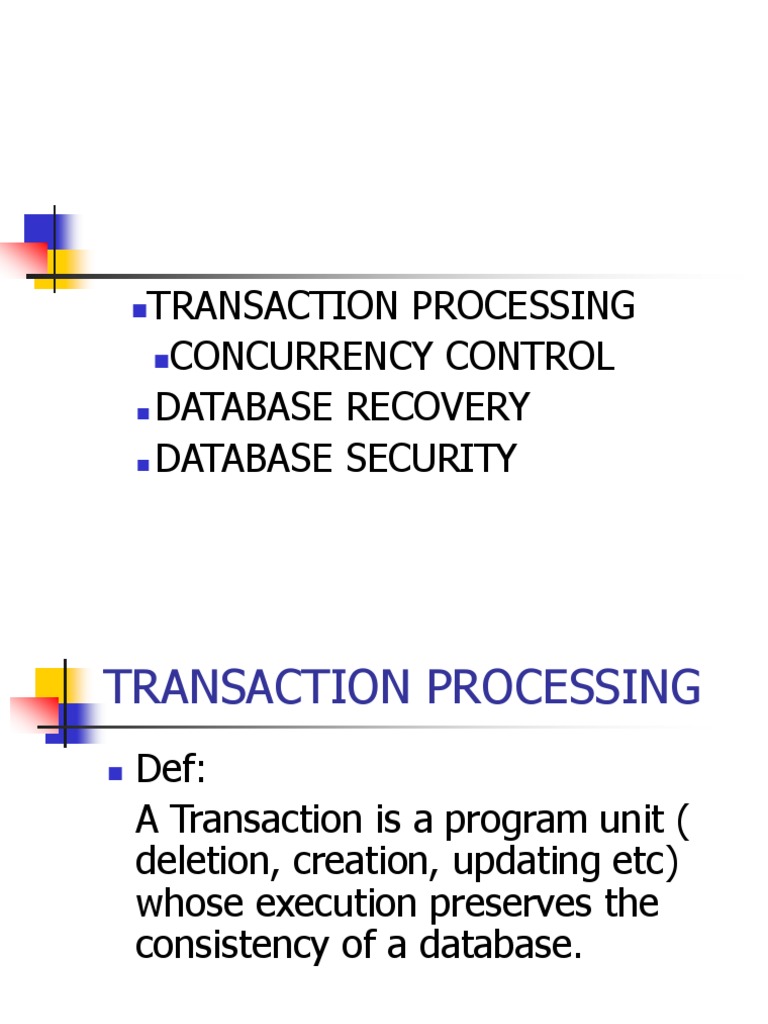 Transactions Pdf Database Transaction Databases