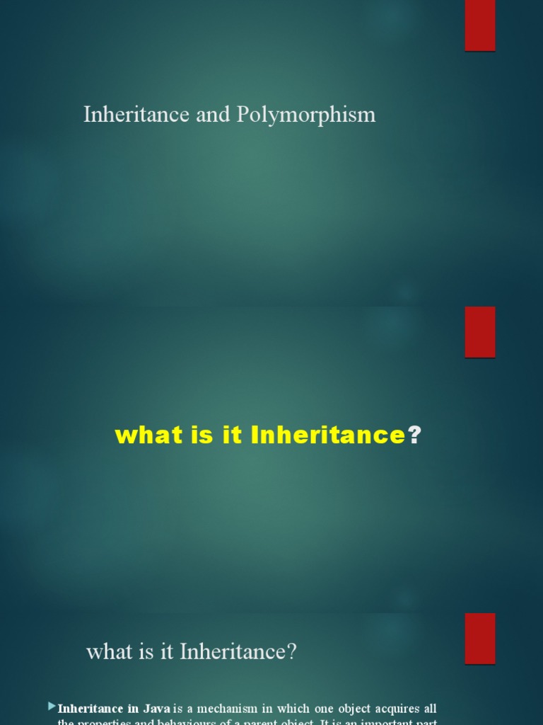 Inheritance And Polymorphism Pdf Inheritance Object Oriented Programming Method