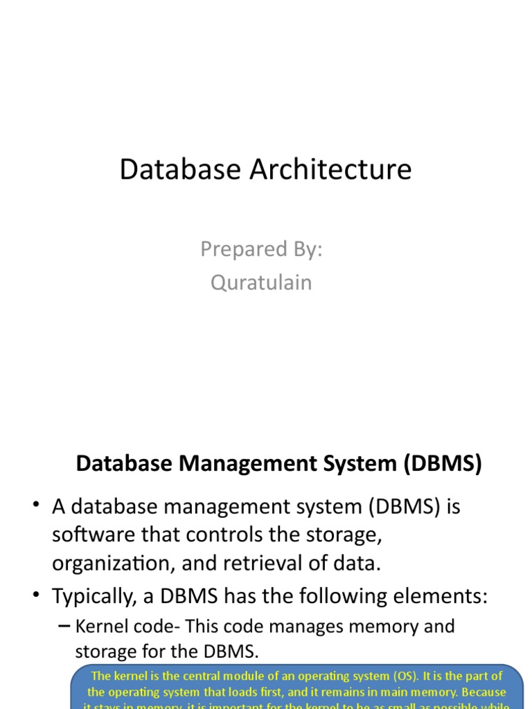 Pres2 - Logical and Physical Storage Structure | PDF | Relational ...