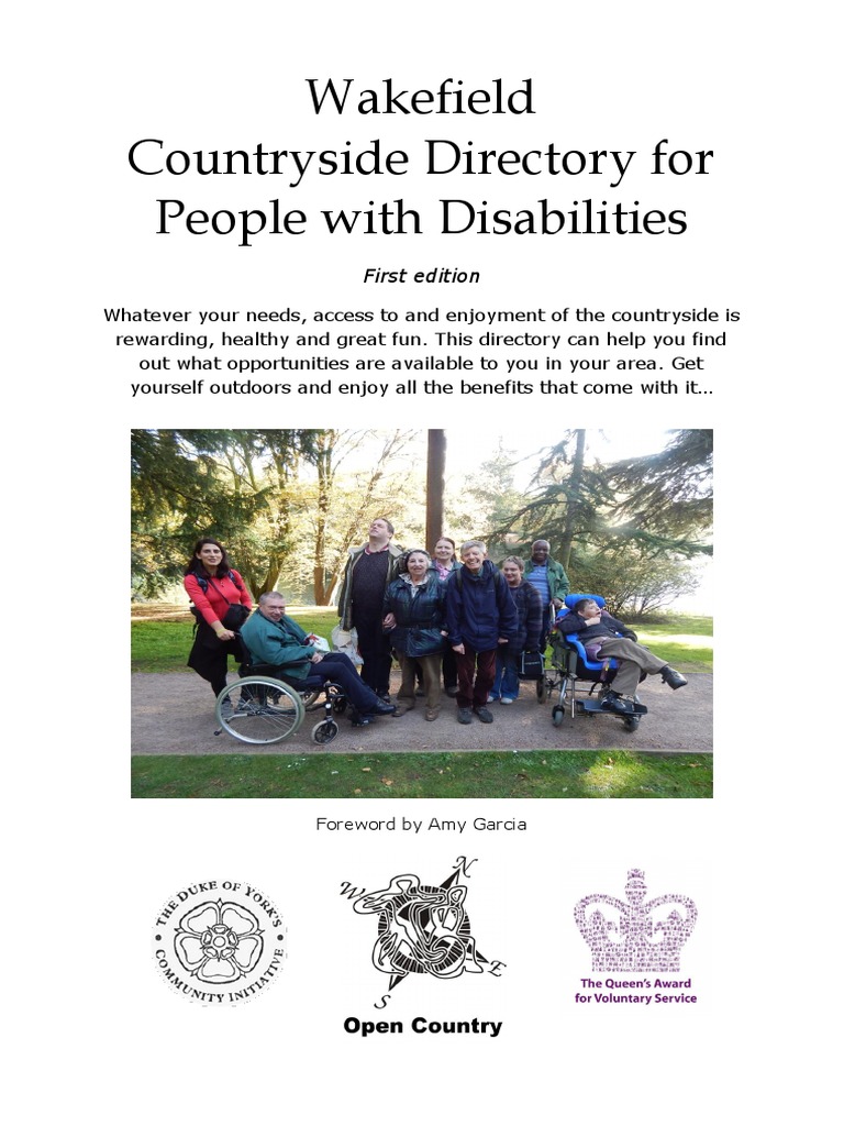 Wakefield Countryside Directory For People With Disabilities PDF | PDF ...