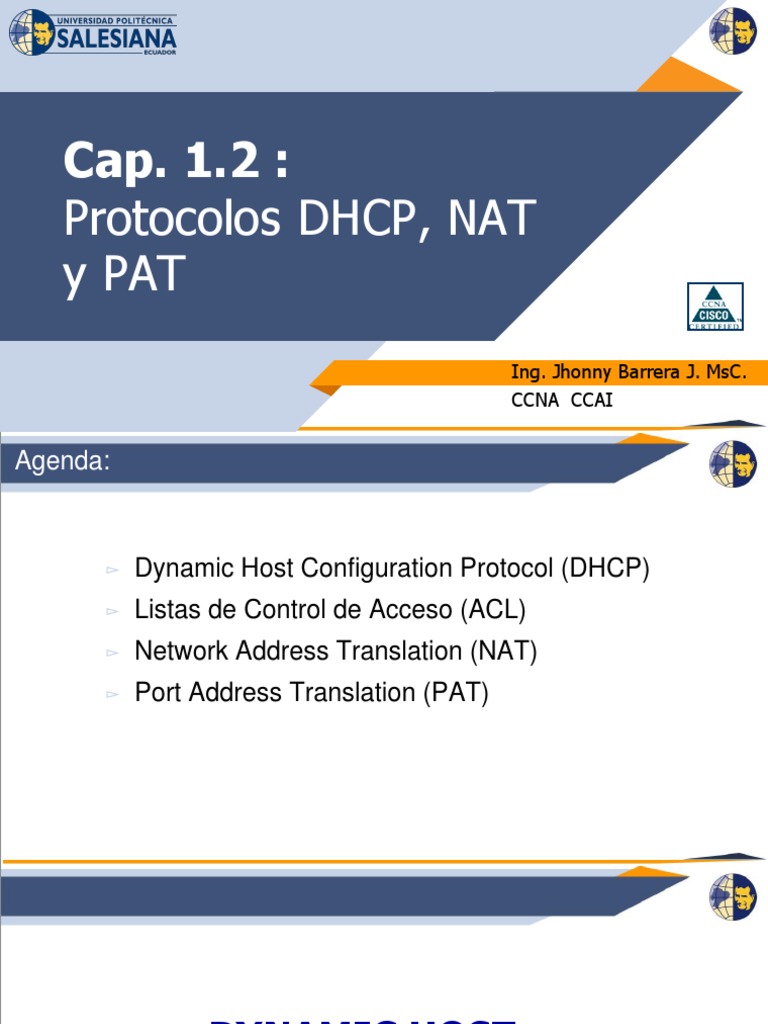 Protocolos DHCP, NAT y PAT | PDF | Dirección IP | Arquitectura de internet