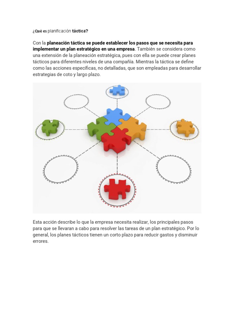Qué Es Planificación | PDF | Planificación | Cognición