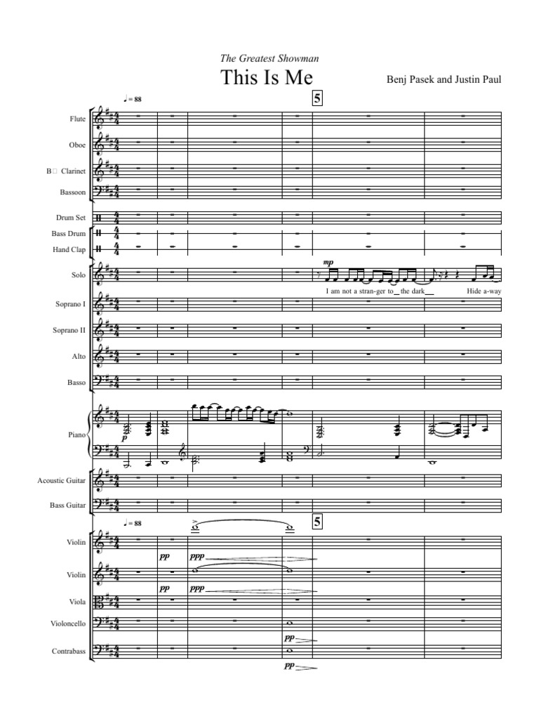27 This Is Me - Full Score-1 PDF | PDF | Music Production | Musical ...