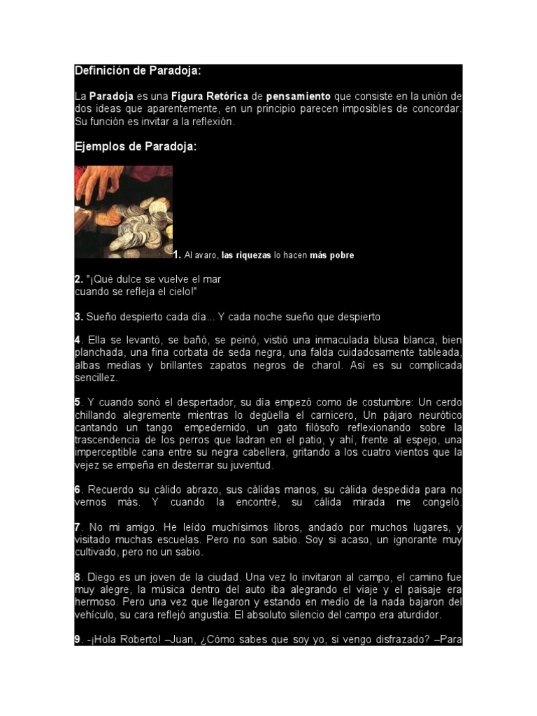 Definición de Paradoja | PDF