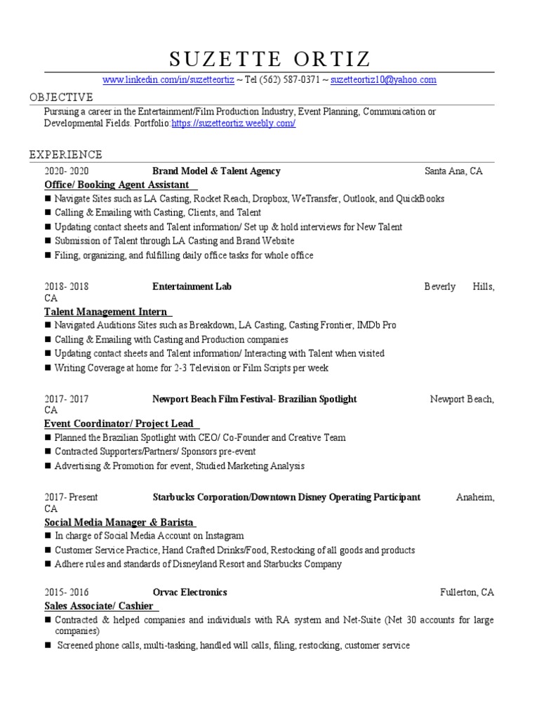 Suzette Resume Offical Rev 1-2020 | PDF | Communication | Business