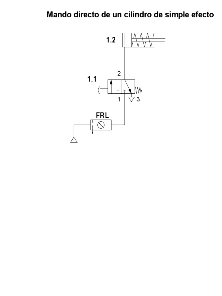 01-Mando Directo de Cilindro de Simple Efecto | PDF
