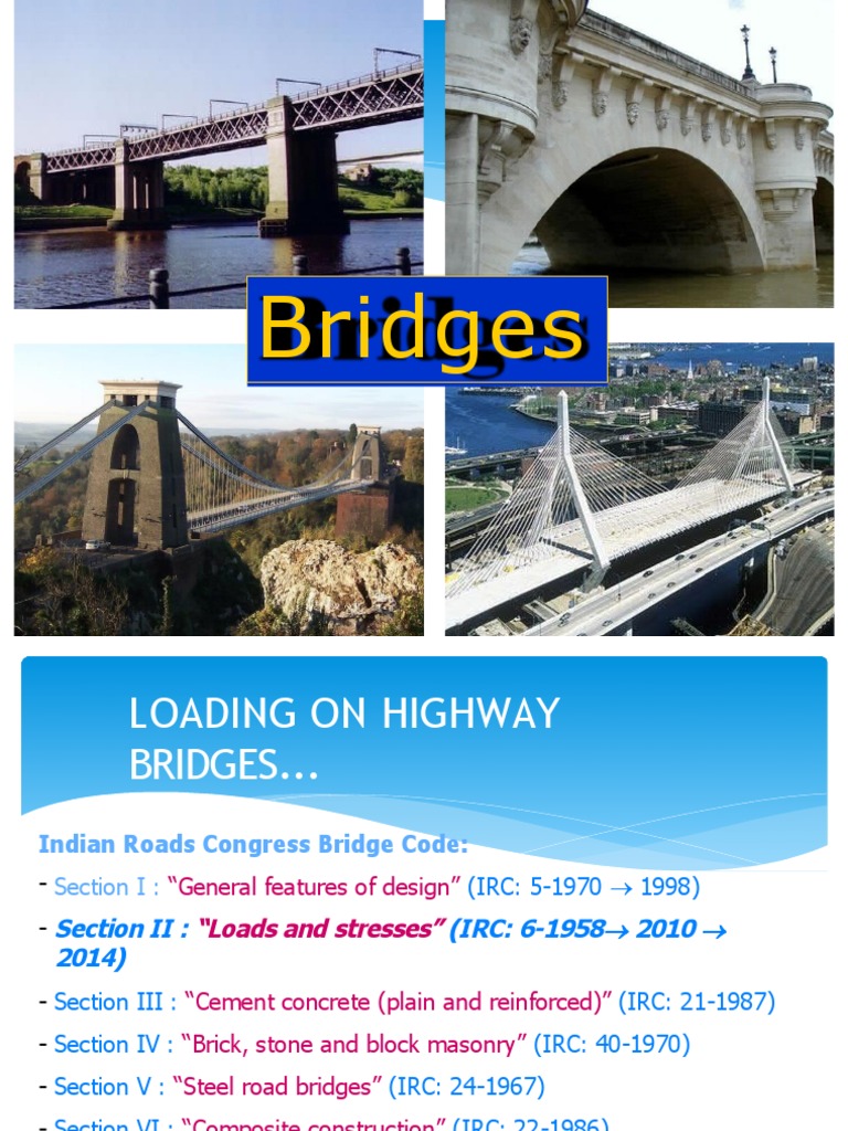 Bridges-IRC Loads | PDF | Lane | Bridge