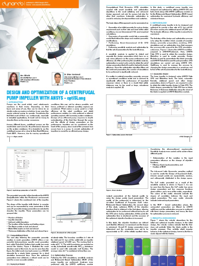 Design and Optimization of A Centrifugal Pump Impeller With Ansys ...