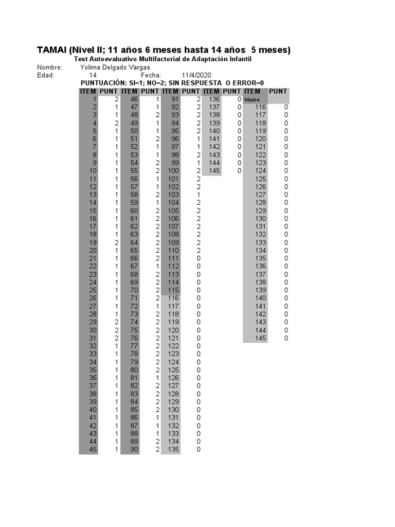 Tamai Nivel II | PDF