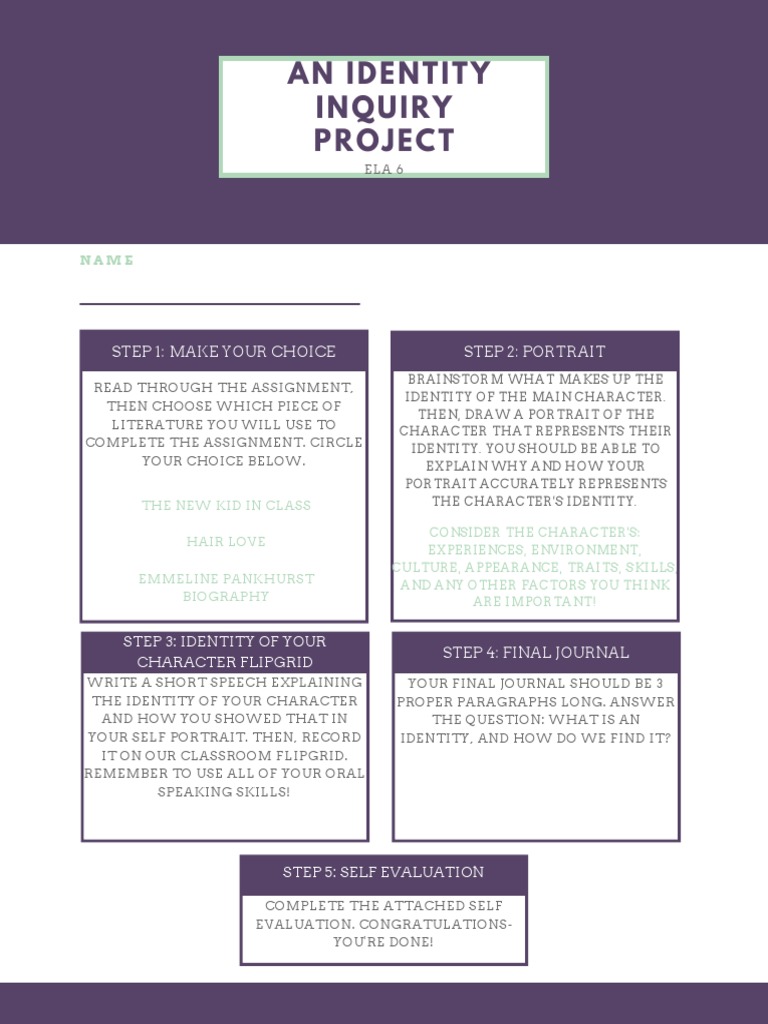 An Identity Inquiry Project | PDF