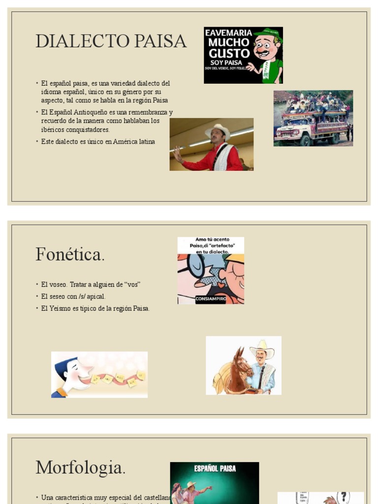 Dialecto Paisa | PDF