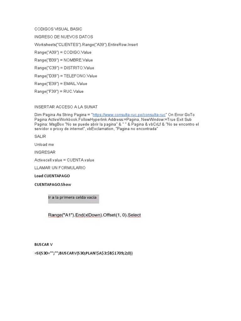 Codigos Visual Basic | PDF