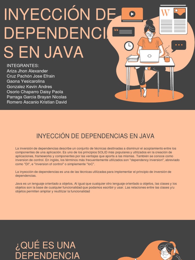 INYECCIÓN DE DEPENDENCIAS EN JAVA_GRUPO3.pdf | PDF | Java (lenguaje de programación ...
