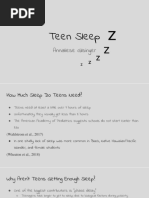 Sleep Hygiene Teen Handout | PDF | Sleep | Adolescence