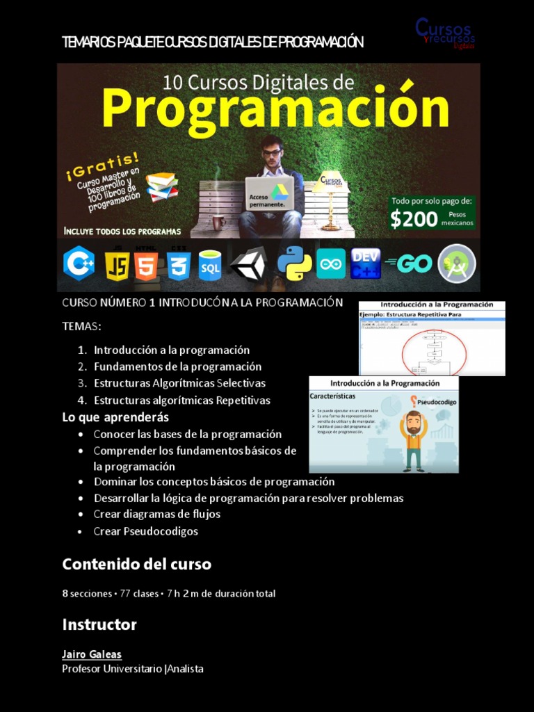 Temarios Programación PDF | PDF