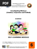 Science 6 Quarter 1, Week 1 | PDF | Mixture | Juice