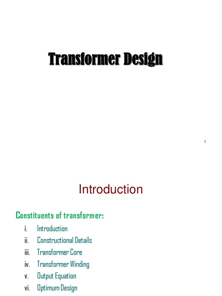 Transformer Design Guide | PDF | Transformer | Inductor