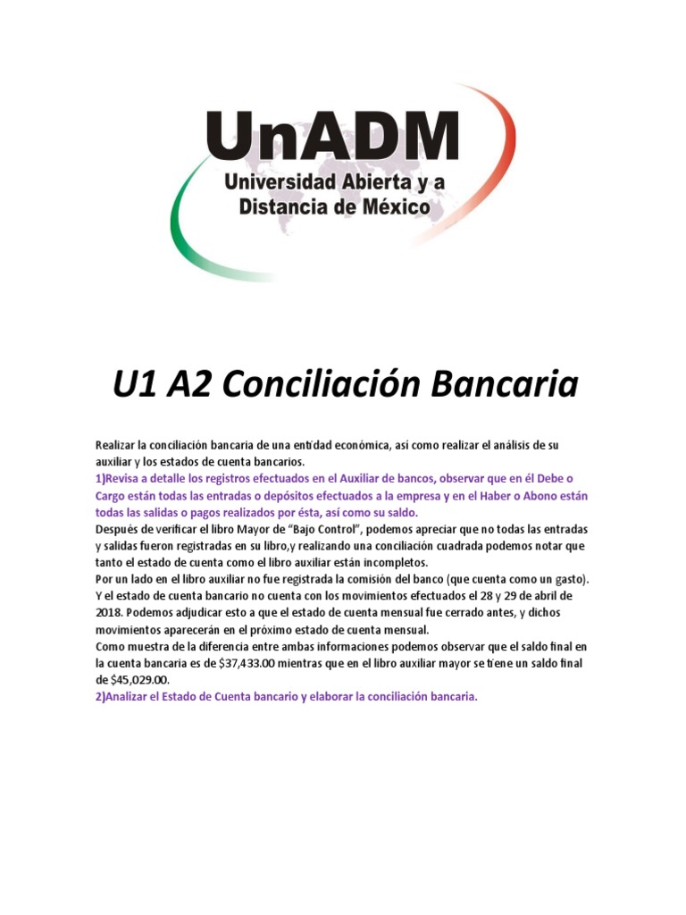 GCNF U1 A2 | PDF | Cheque | Bancos