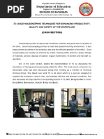 DM 09 S. 2022 Quality Workplace Guidelines and 7S Standards | PDF