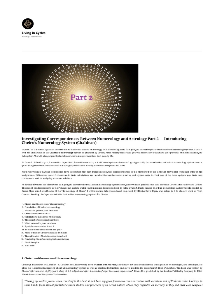 Investigating Correspondences Between Numerology and Astrology Part 2 ...