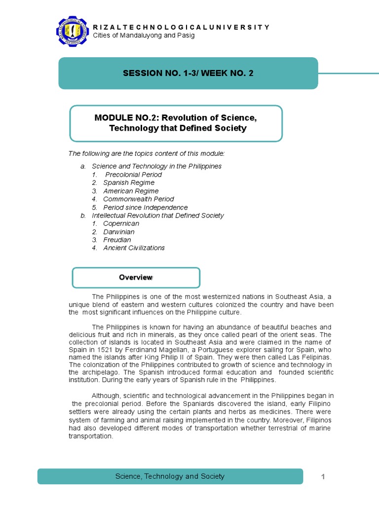 Module 2 STS | PDF | Id | Philippines